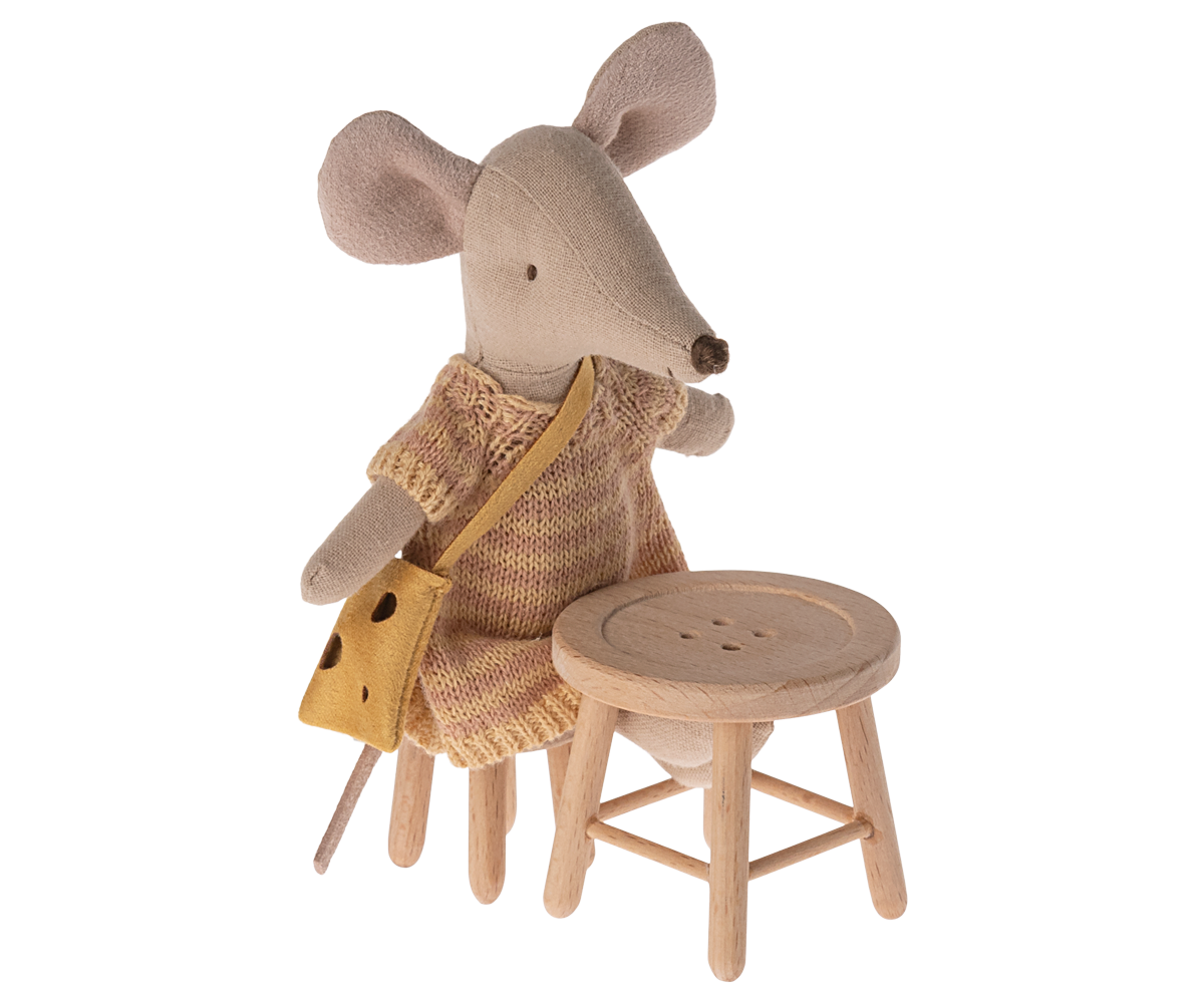 Table and stool set, Mouse – Maileg EU
