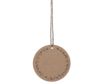 Gift tags, Large round 15 pcs. - Brown - Maileg EU