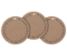 Gift tags, Large round 15 pcs. - Brown - Maileg EU