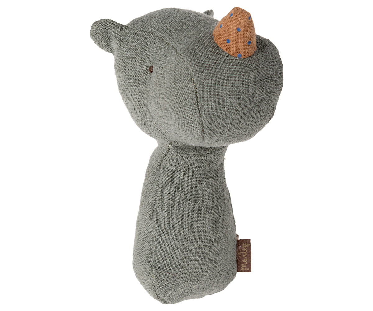 Lullaby friends, Rhino rattle - Pine – Maileg EU