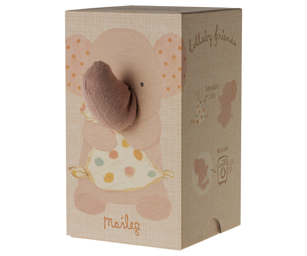Lullaby friends, Elephant - Old rose – Maileg EU
