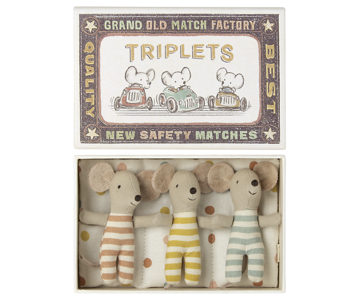 Triplets, Baby mice in matchbox - Maileg Germany – Maileg EU