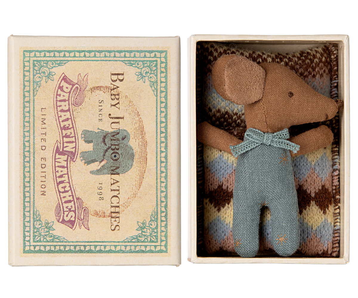 Sleepy wakey baby mouse in matchbox - Rose – Maileg EU
