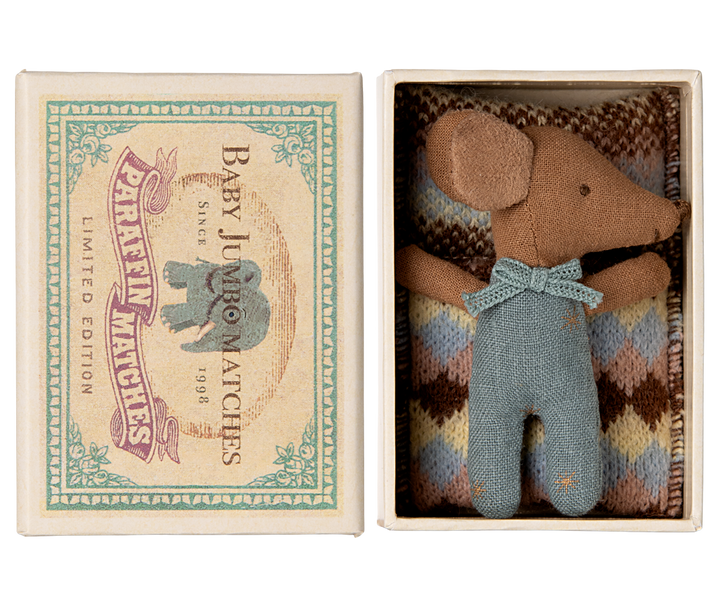 Sleepy wakey baby mouse in matchbox - Rose – Maileg EU