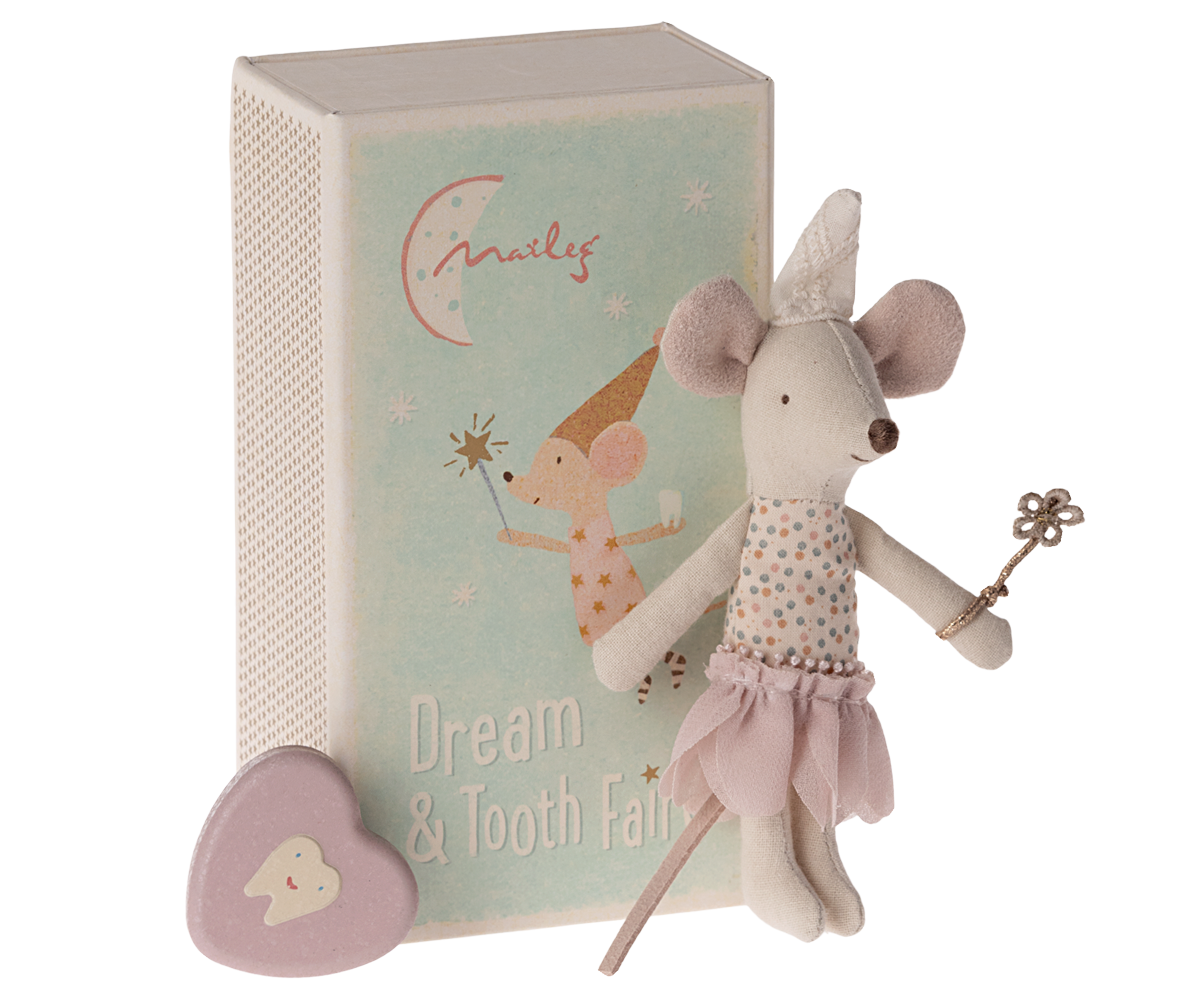 Tooth fairy mouse, Little sister in matchbox – Maileg EU