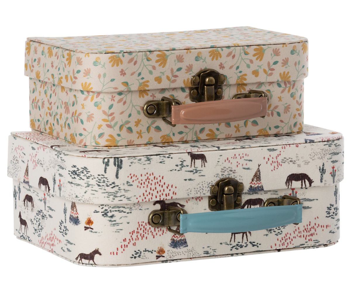 Suitcases with fabric, 2 pcs. Set - Maileg Germany – Maileg EU